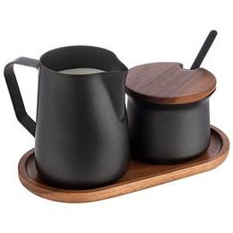 APS Milch- und Zucker-Set Miluro schwarz
