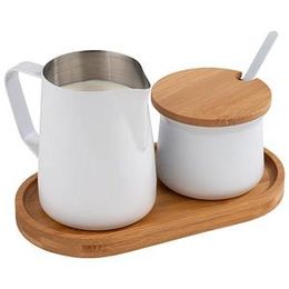 APS Milch- und Zucker-Set Miluro weiß/braun