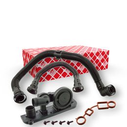 febi bilstein Ventil, Kurbelgehäuseentlüftung febi Plus mit Anbaumaterial schwarz für SKODA VW SEAT AUDI 06F129101R 06F129101NS2 06F129101N 107189
