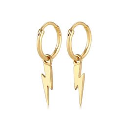 Elli Ohrringe 925 Sterling Silber Blitz in Gold | Gr.: onesize