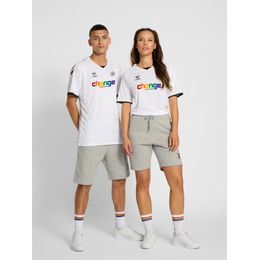 Hummel T-Shirt Raglan&auml;rmel Hmlchange Lebensstil Erwachsene in WHITE | Gr.: XXL