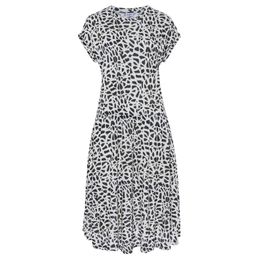 Lascana Jerseykleid in creme-schwarz bedruckt | Gr.: 36