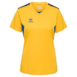 Hummel T-Shirt Hmlauthentic Damen in SPORTS YELLOW/TRUE BLUE | Gr.: XL