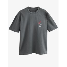 next T-Shirt Herren Gr&ouml;&szlig;e XXXL grau / rot / wei&szlig;