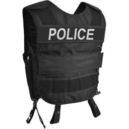 Normani Outdoor Sports Weste mit abnehmbarem Klett-Patch Tac Charge-V in POLICE | Gr.: XL/XXL
