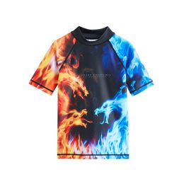 next T-Shirt Jungen Gr&ouml;&szlig;e 98 hellblau / orange / schwarz