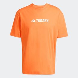adidas terrex Sportshirt Herren Gr&ouml;&szlig;e XL dunkelorange / wollwei&szlig;