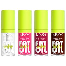 NYX Schmink-Set »Professional Makeup Fat Oil Lip Drip Kit, Lip Glos« Nicht klebrig, polstert die Lippen auf, pflegt, glänzendes Finish. mehrfarbig...