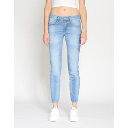 Gang Slim-fit-Jeans »Jeans Slim Fit 94SANA cropped« denim blau 27 - Normalgrößen Normalgrößen 27 Slim Fit Jeans mit mittlerer Leibhöhe und...
