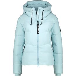 alife and kickin ALIFE & KICKIN Winterjacke »Damen MicaelaAK A« Kurze warme Jacke mit gefütterten Reißverschlusstaschen und Kapuze glacial blue S S Kurz, knackig,...