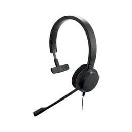 Jabra Evolve 20, Headset schwarz, Microsoft Teams-Version, USB-C und USB-A, Mono