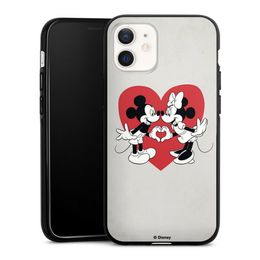 DeinDesign iPhone 12 Handy Silikon H&uuml;lle Case schwarz Handyh&uuml;lle Disney Heart