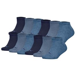 Puma Socken M&auml;dchen Gr&ouml;&szlig;e 31/34 blau / hellblau / dunkelblau