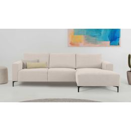 Ecksofa Home Affaire, B:262cm H:85cm T:152cm, beige, 100% Polyester, Wohnzimmer, Sofas, "Tournon, L-Form, Breite 262 cm, Webstoff, Chenille",