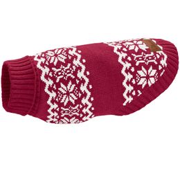 Hunter Hundepullover Birka rot / 25