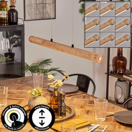 hofstein Carbellino Pendelleuchte LED Naturfarben, Schwarz, 1-flammig