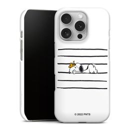 DeinDesign iPhone 16 Pro Handy Premium Case Smartphone Handyh&uuml;lle Schutzh&uuml;lle gl&auml;nzend Snoopy Dog Peanuts Premium Case