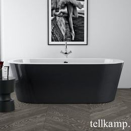 Tellkamp Solit&auml;r freistehende Oval-Badewanne, 0100-082-SB-AUF/CRSW,