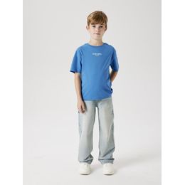 name it T-Shirt 'NKMBrody' Jungen Größe 158 himmelblau / weiß