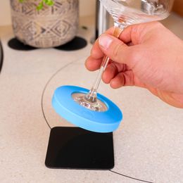 Silwy Magnet-Kondom f&uuml;r Stielgl&auml;ser inkl. Pad blue - Halterungen und Befestigungen
