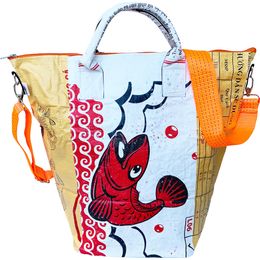 BEADBAGS Tampenjan Allzwecktragetasche wei&szlig;/gelb gro&szlig; - Packs&auml;cke und Packtaschen