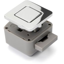 Confurn R-EVOLUTION Push Lock Schlie&szlig;system eckig chrom gl&auml;nzend galvanisiert - Vorh&auml;ngeschl&ouml;sser & Verriegelungen