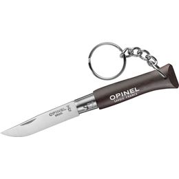 Opinel N°04 Colorama Taschenmesser mit Schlüsselanhänger Klingenlänge 5 cm schwarz - Campingbesteck
