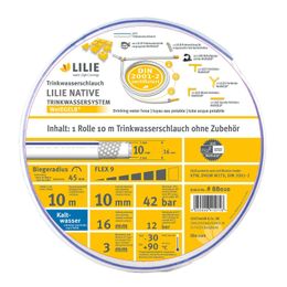 Lilie Native Trinkwasserschlauch f&uuml;r Kaltwasser 10x16 mm (10 Meter) - Schlauchsysteme
