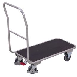 VARIOfit Magazinwagen Aluminium wasserfest + EasySTOP - Silber