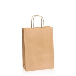 250 x Papiertragetasche 220 x 100 x 310 mm (natur)