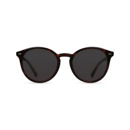 Fielmann BD 474 SUN CL | Unisex-Sonnenbrille | Fassung: Vollrand, Rund, Acetat, Havanna Gl&auml;nzend | Glasfarbe: G15