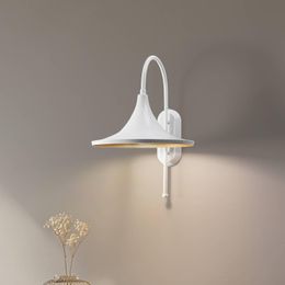 Wandleuchte Enjolino, weiß, Höhe 48 cm, Metall, E27