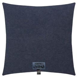 Zoeppritz Kissen Soft-Fleece 50x50 blau - indigo