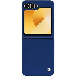 Noreve Lederschutzhülle Samsung Galaxy Z Flip6 (Samsung Galaxy Z Flip6), Smartphone Hülle, Blau