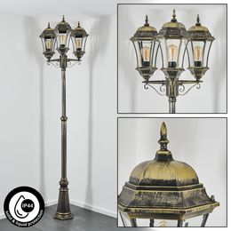 hofstein Etoe Kandelaber Gold, Schwarz, 3-flammig