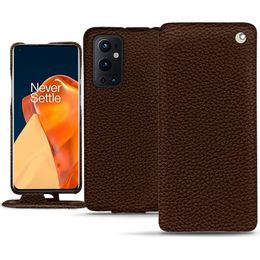 Noreve Lederschutzhülle vertikal (OnePlus 9 Pro), Smartphone Hülle, Braun