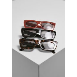 Urban Classics Sonnenbrille Herren Gr&ouml;&szlig;e One Size dunkelbraun / rot / schwarz