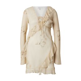 Topshop Kleid Damen Gr&ouml;&szlig;e 38 beige / braun Winterkleid