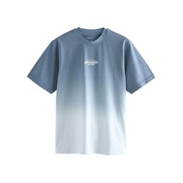 next T-Shirt Herren Gr&ouml;&szlig;e 4XL taubenblau / pastellblau / wei&szlig;