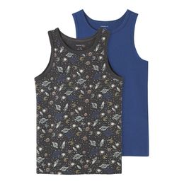 name it Unterhemd 'Iron Space' Jungen Gr&ouml;&szlig;e 158 himmelblau / gelb / anthrazit / pfirsich