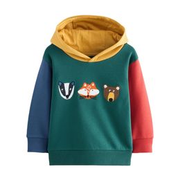 next Sweatshirt Jungen Gr&ouml;&szlig;e 98 dunkelblau / gelb / gr&uuml;n / orange