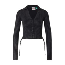 GUESS Originals Strickjacke Damen Gr&ouml;&szlig;e XXL schwarzmeliert