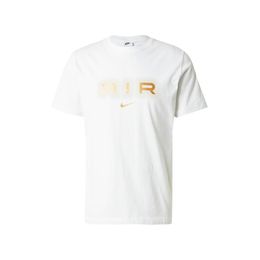 Nike Sportswear T-Shirt 'AIR' Herren Größe M gold / weiß