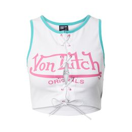 Von Dutch Originals Top 'Sunny' Damen Gr&ouml;&szlig;e XL aqua / pink / wei&szlig;