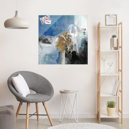 Glasbild Wechselspiel Abstrakt II