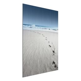 Bilderwelten Alu-Dibond Outdoor Bild Spuren im Sand