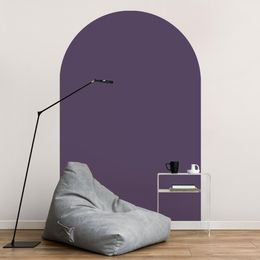 Bilderwelten Rundbogen Tapete Rotviolett - Schlafzimmer Wohnzimmer - hinterm Bett - halbrund rund - selbstklebend Fototapete