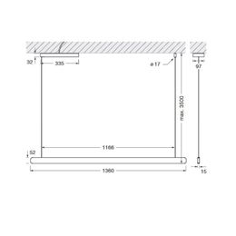 Occhio Mito volo 140 fix up Air room narrow Bronze/Baldachin Wei&szlig; matt 2700-4000K