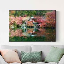 Bilderwelten Akustik-Wechselbild Daigo ji Tempel im Herbst
