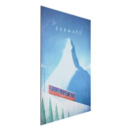 Bilderwelten Alu-Dibond Outdoor Bild Reiseposter - Zermatt